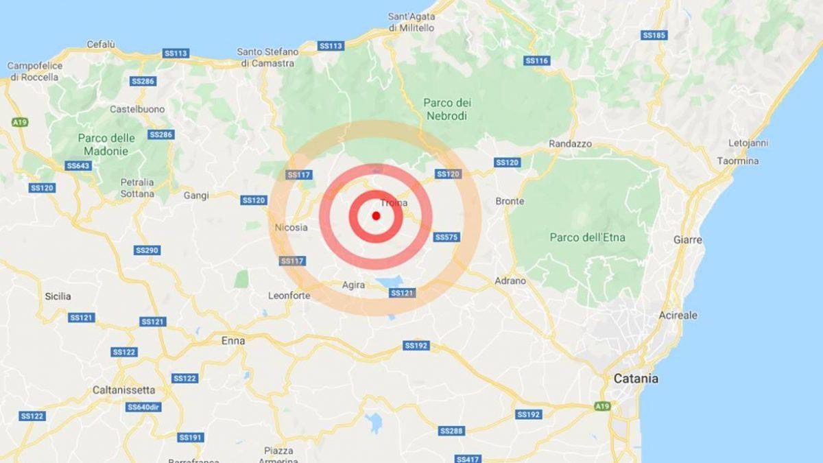 A Troina la terra torna a tremare: stamattina scossa di magnitudo 3.5 ...